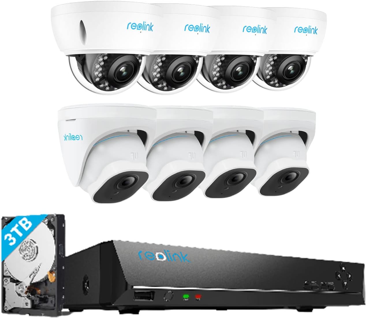 Amazon.com : REOLINK 4K Security Camera Outdoor System, IP PoE Dome ...