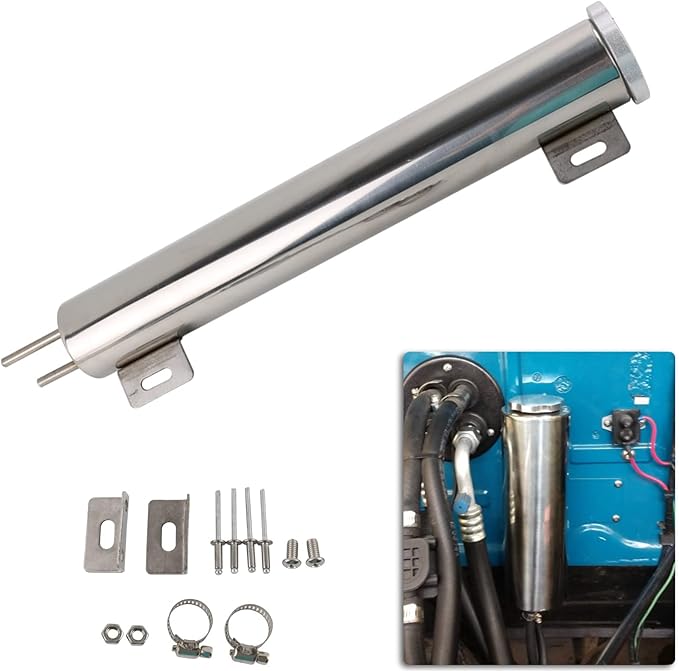 Amazon.com: BAGARAATAN 2"x15"Universal Radiator Overflow Tank,Stainless ...