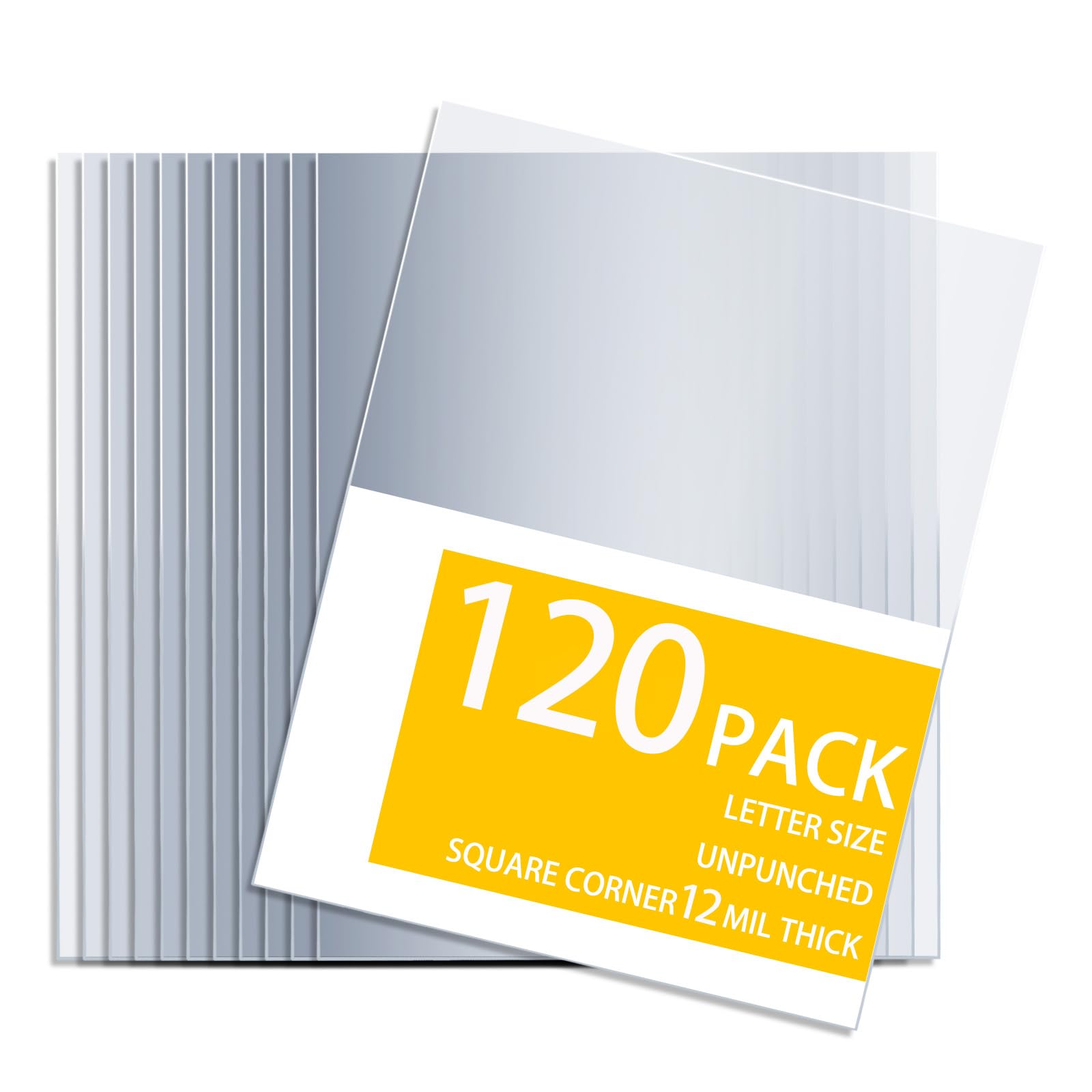 Amazon.com : 120 Pack Binding Covers Set, 12 Mil Clear Binding Covers ...