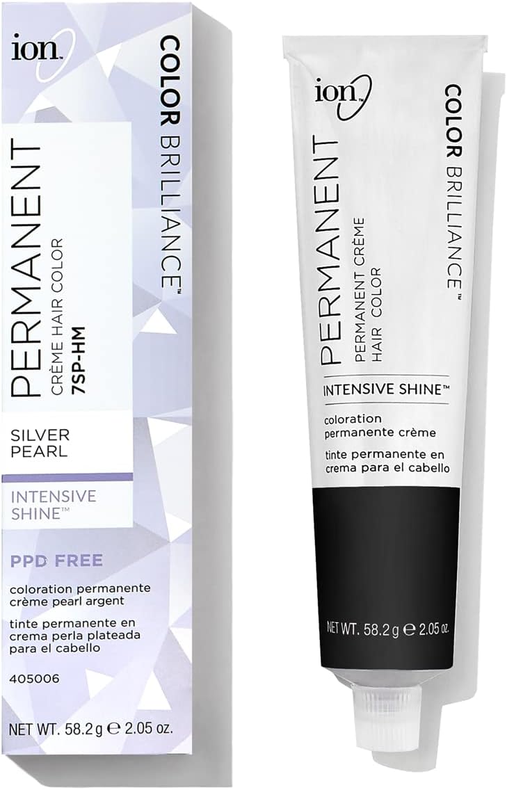 Amazon.com : ion Permanent Creme Hair Color 7SP-HM Silver Pearl, Vegan ...