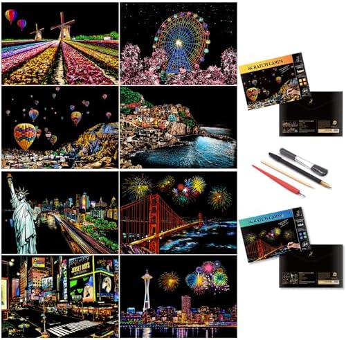 Amazon.com: Marvin's Magic - Super Bright Scratch Art - x48 Premium ...