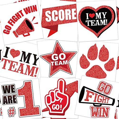 Amazon.com : Blue Go Team We Are Number 1 Tattoos (set of 72) School ...