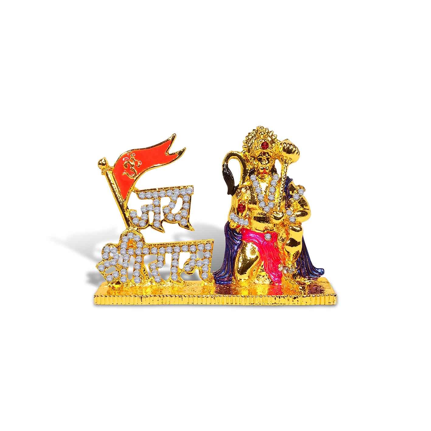Buy Airtick Jai Shree Ram/bajrang Bali with Flag (Mini St/1987 Anmol ...