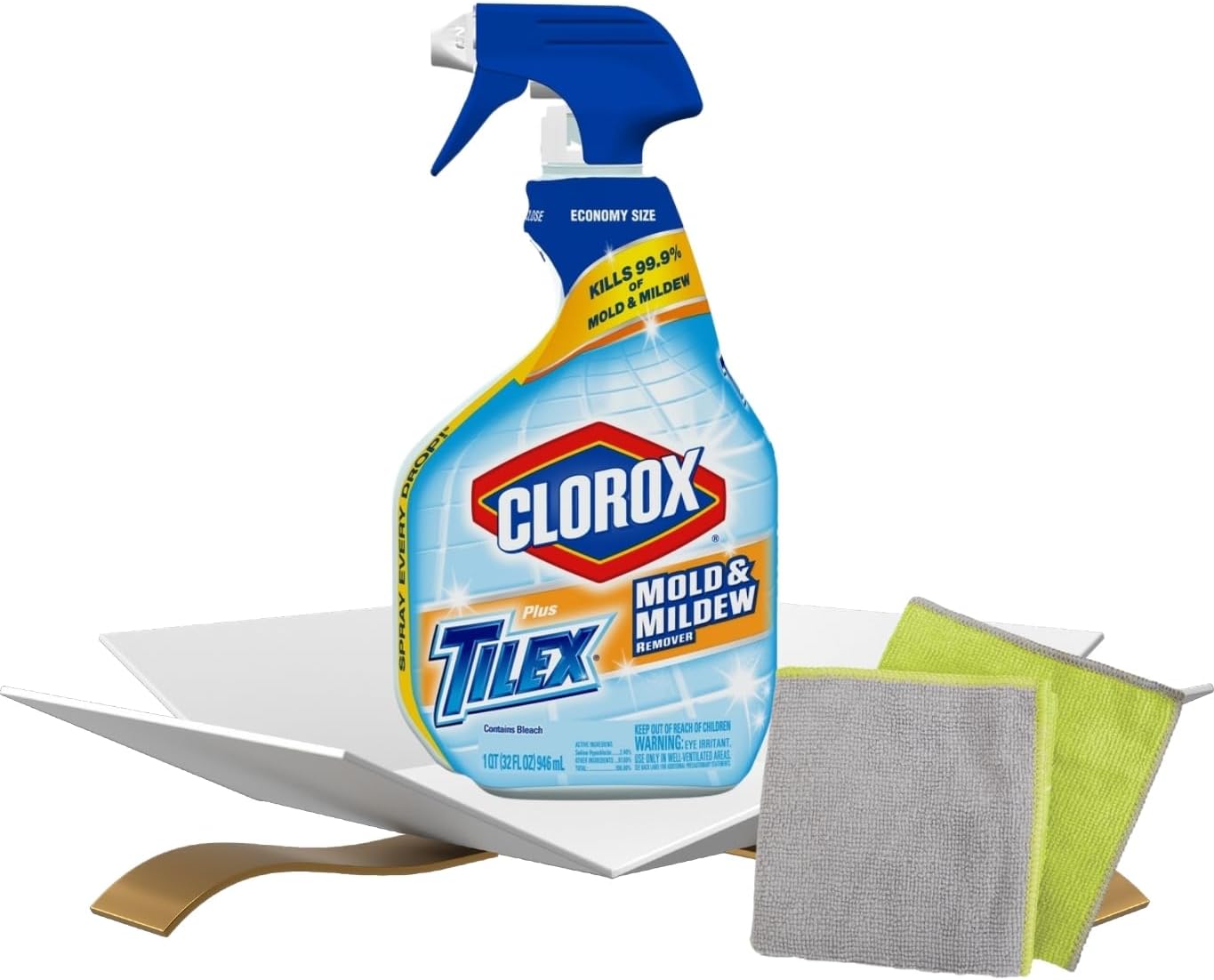 Amazon.com: Plus Tilex Remover With Bleach 32 Oz Bundle With Microfiber ...