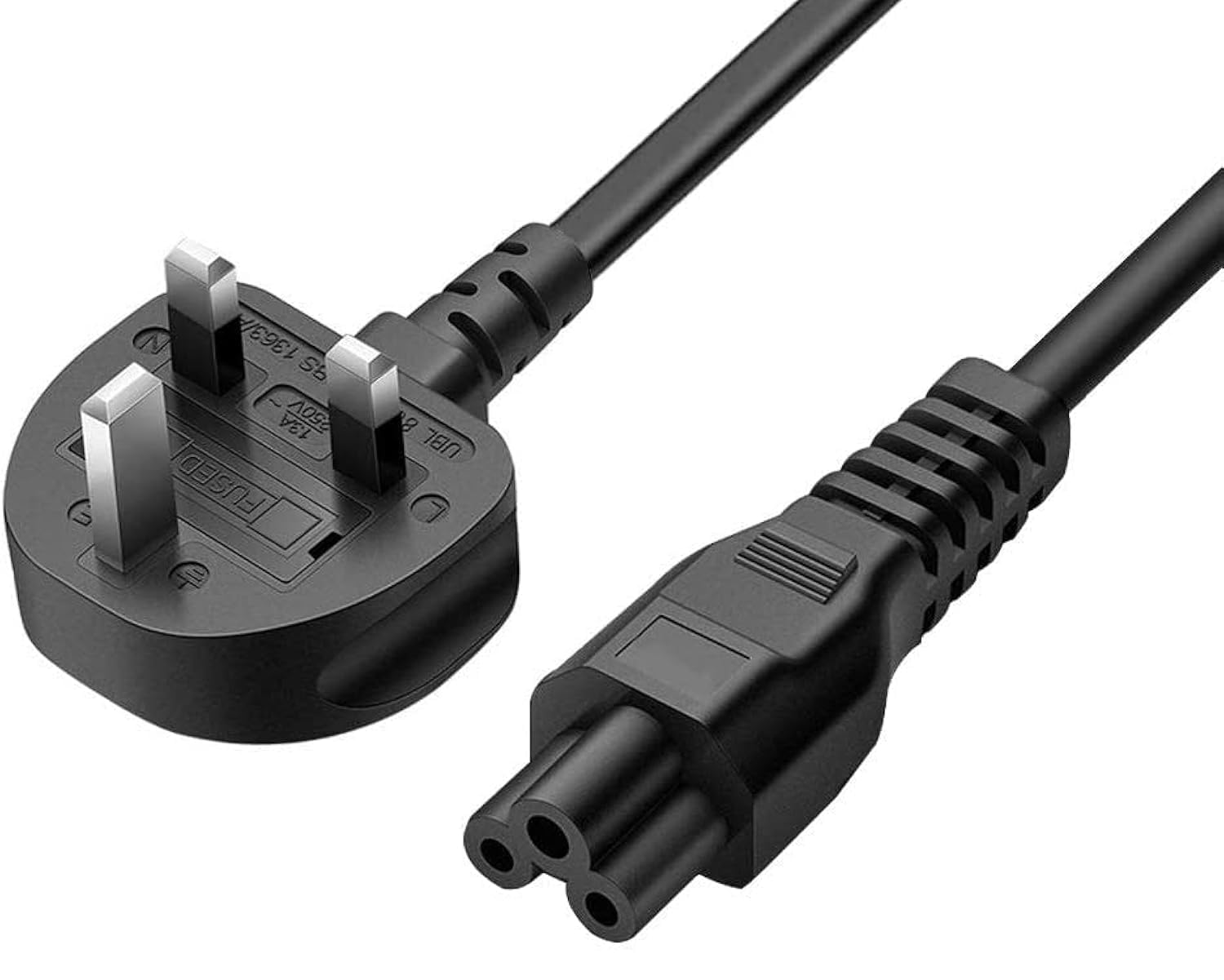 DTK High Performance IEC 320 C5 CloverLeaf UK AC Mains Power Cable Lead ...