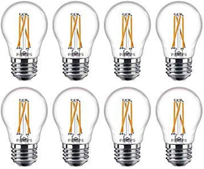 Philips LED Clear Glass Dimmable A15 Light Bulb: 450-Lumen, 5000-Kelvin ...