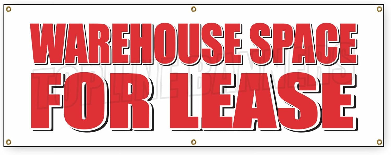Amazon.com: 1.5 ft x 4 ft WAREHOUSE SPACE FOR LEASE All Weather Banner ...