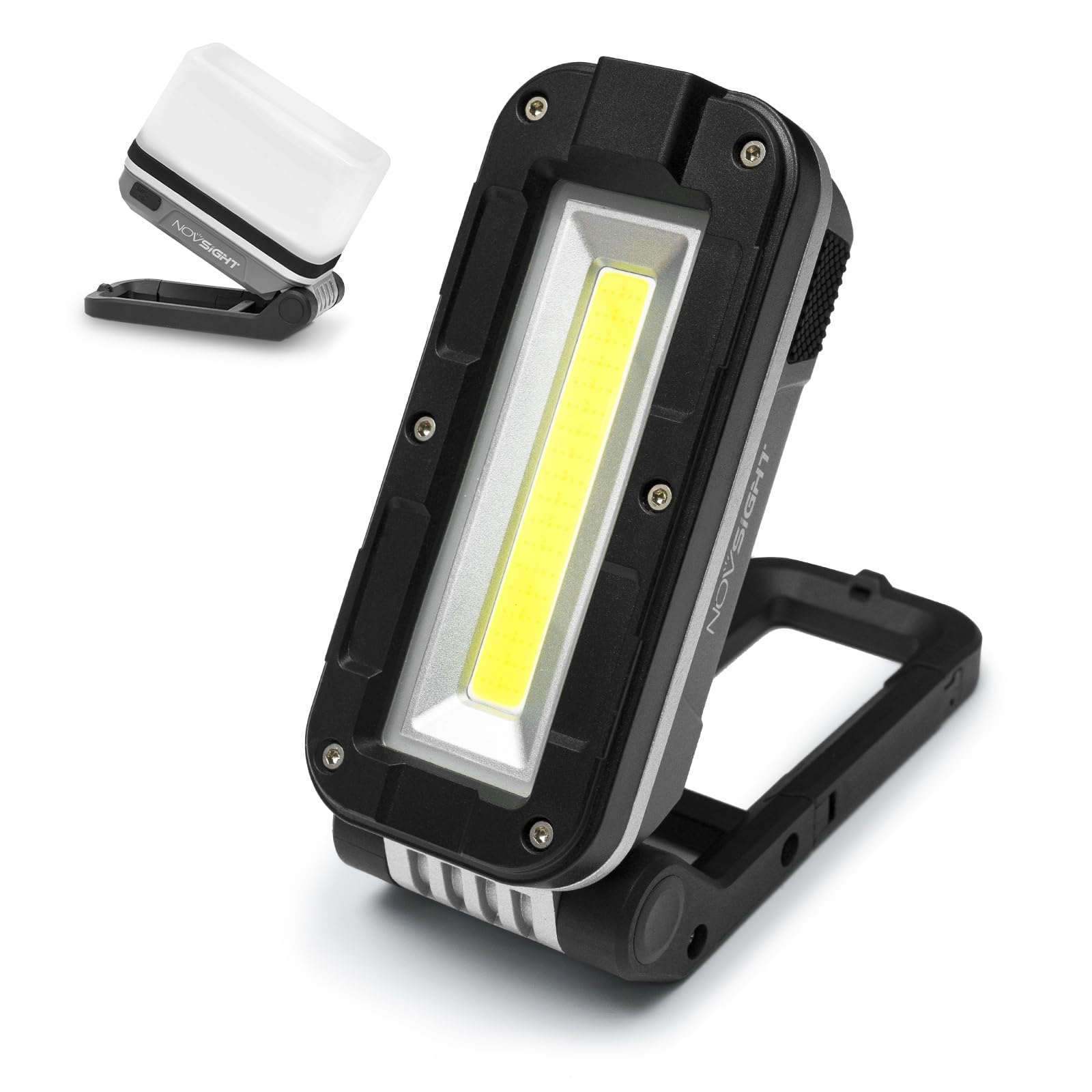 NOVSIGHT Rechargeable Magnetic Work Lights, 1000LM Portable Light with ...