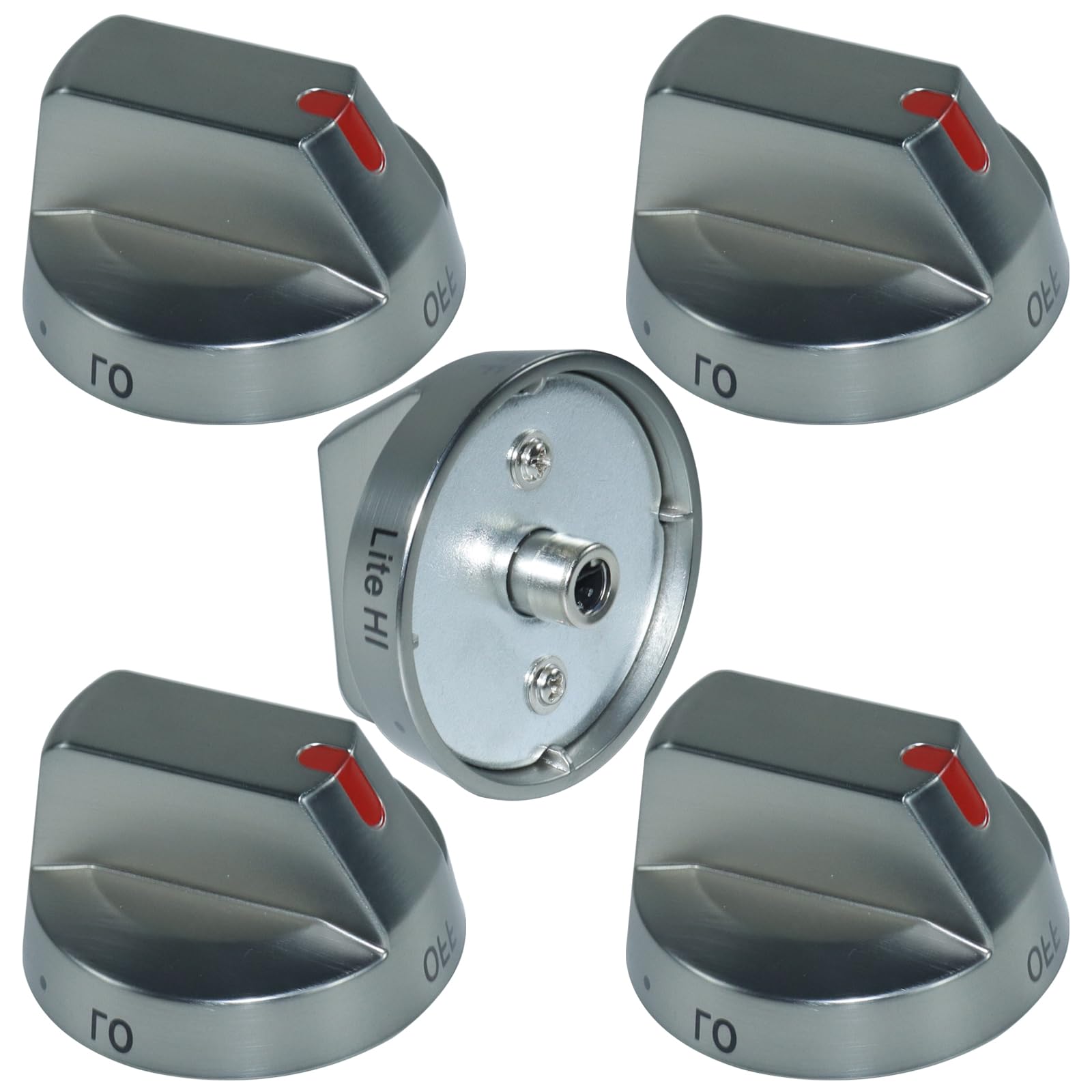 Amazon.com: NICHEFLAG 5 Pack DG64-00473B Top Burner Control Dial Knob ...