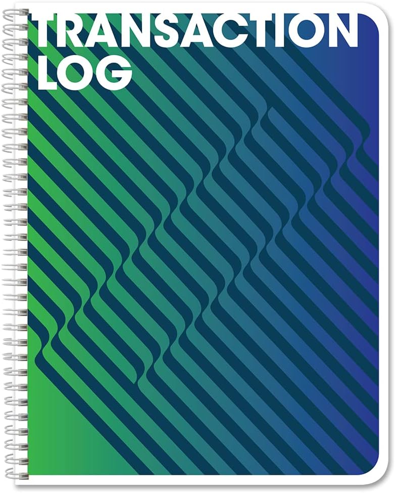 Amazon.com : BookFactory Transaction Log Book Transactions Notebook ...