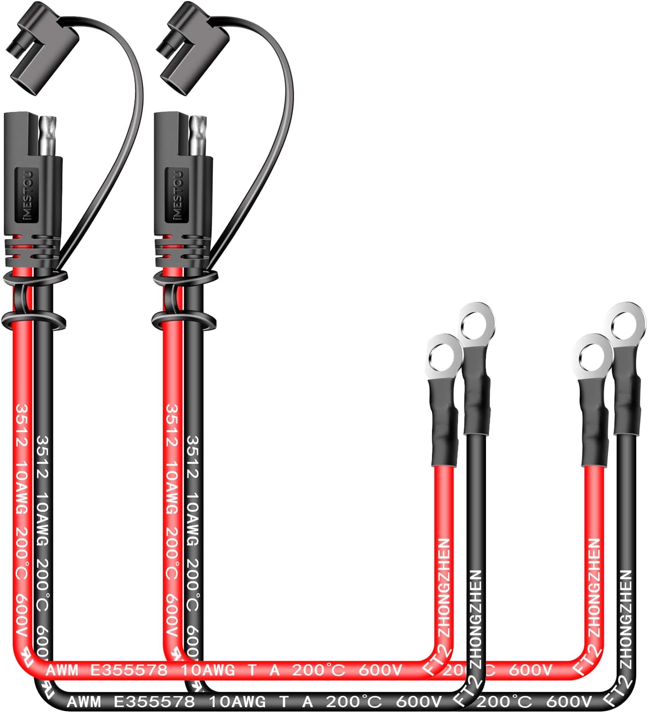 Greluma 2 STK SAE-Steckdosen-Seitenwand-Anschluss, wetterfester SAE ...