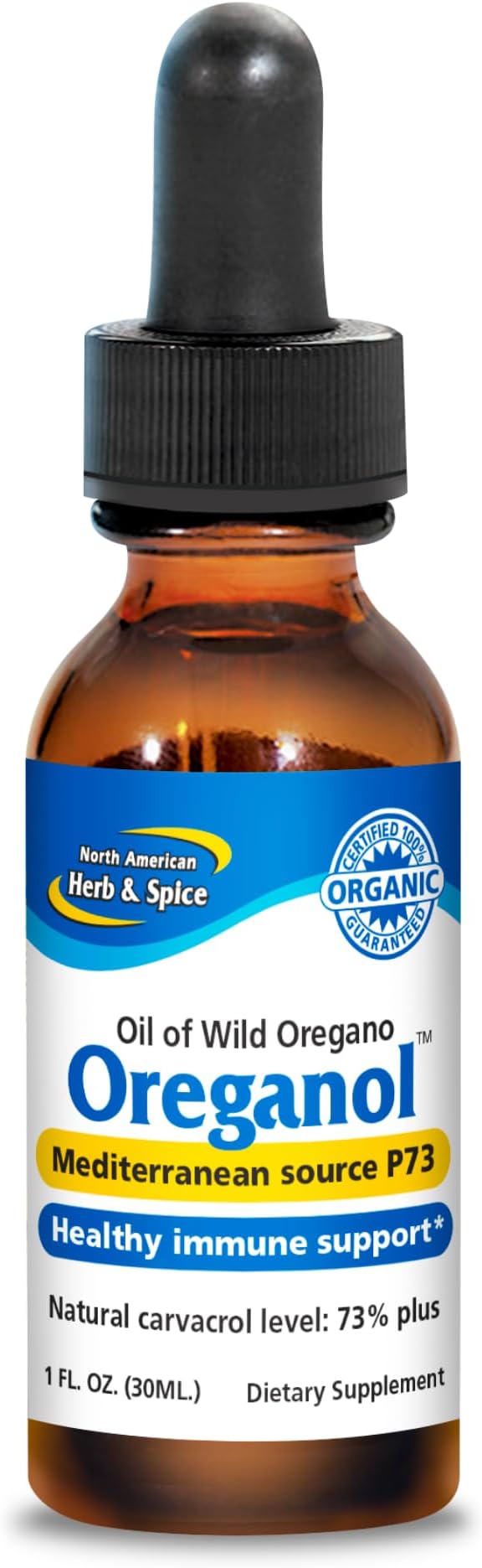 Amazon.com: NORTH AMERICAN HERB & SPICE Super Strength Oreganol P73, 1 ...