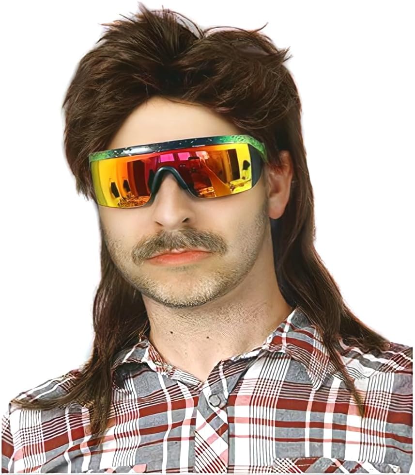 Amazon.com: Kavsni Mullet Wigs for Men and for women 70s and 80s ...