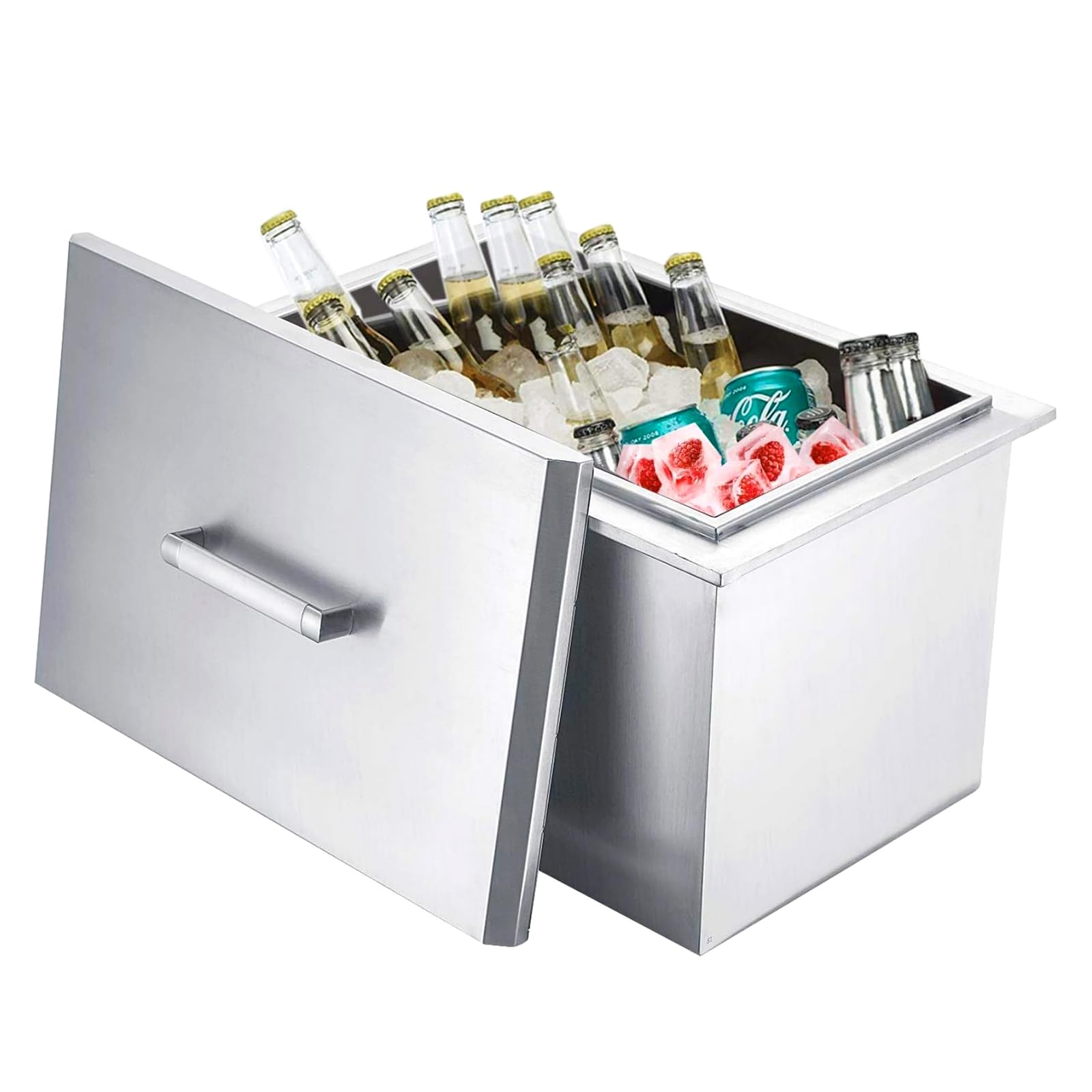 Amazon.com: ZHAIUPON Drop in Ice Chest 14"W, 304 Stainless Steel Ice ...