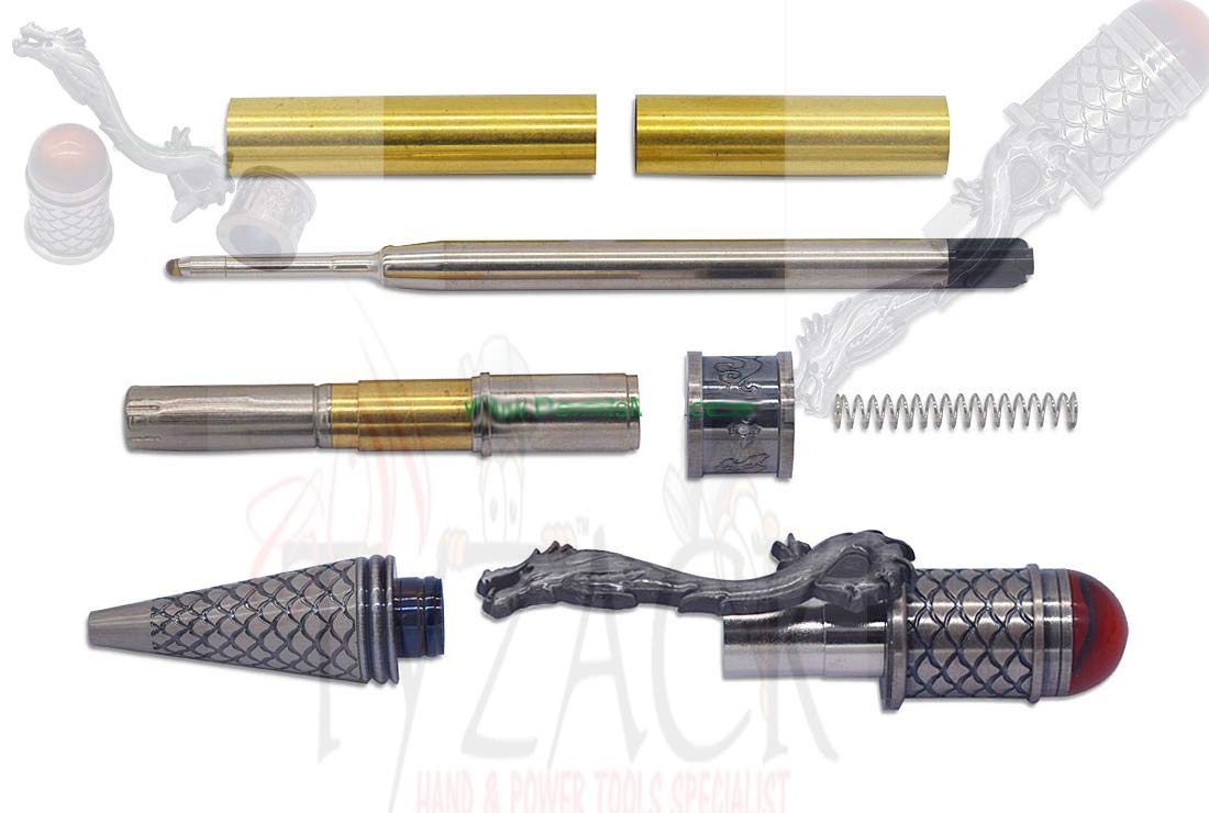Woodturning Loong Dragon Pen Kit Antique Pewter TY-BP231-AP : Amazon.co ...