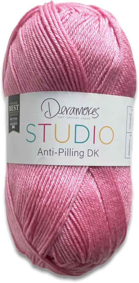Deramores Studio DK Anti-Pilling Yarn 100g - Rose : Amazon.co.uk: Home ...