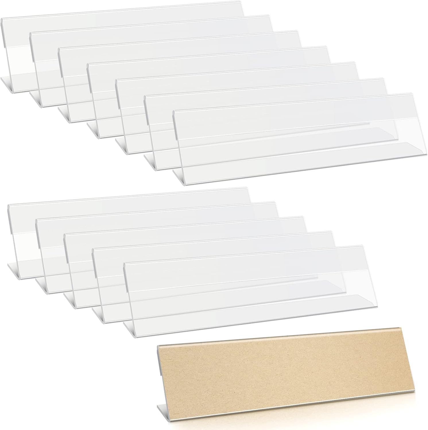 Amazon.com: Vmiapxo 12 Pack Acrylic Name Plate, Plastic Name Tents ...