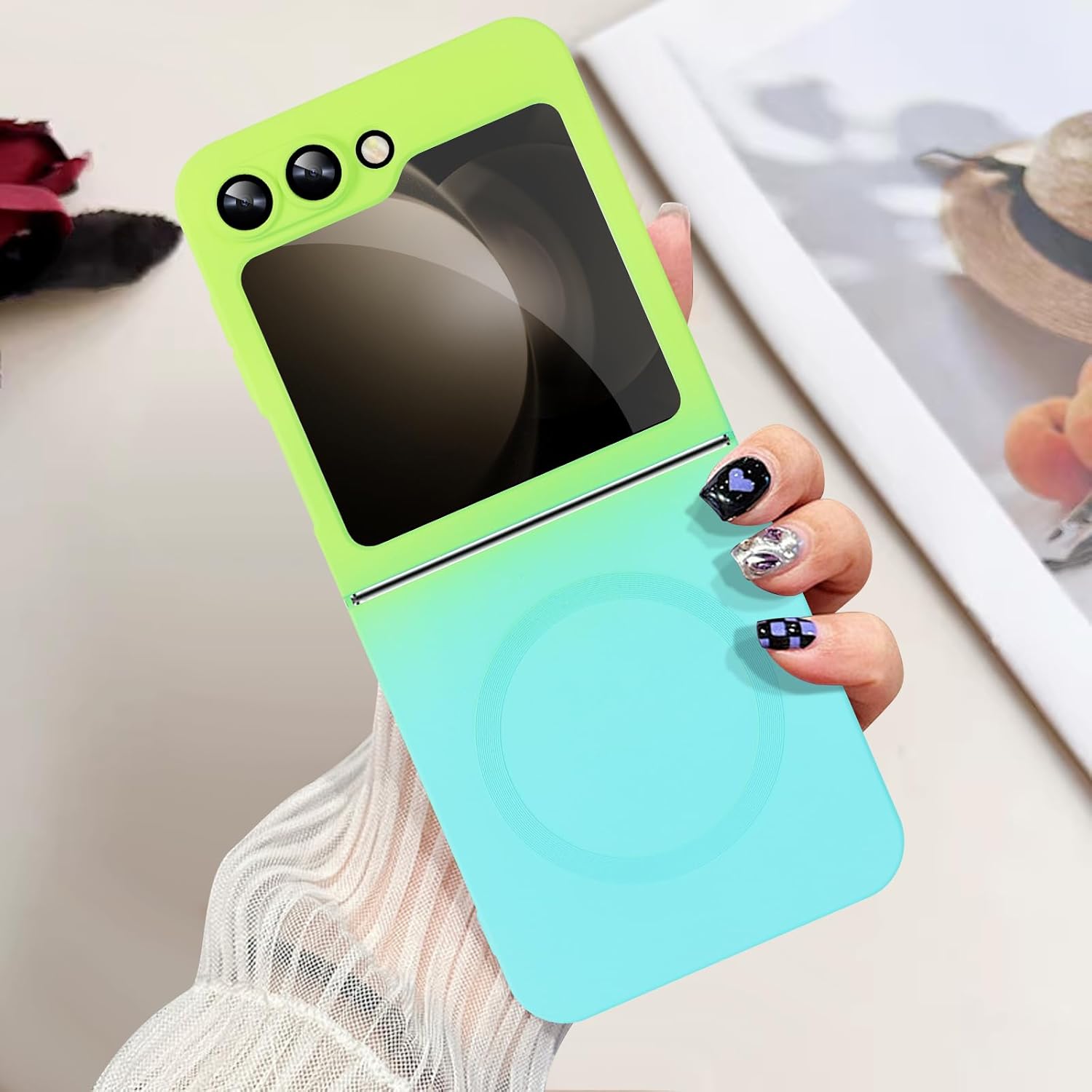 Amazon.com: Omio Magnetic Silicone Case for Samsung Galaxy Z Flip 6 ...