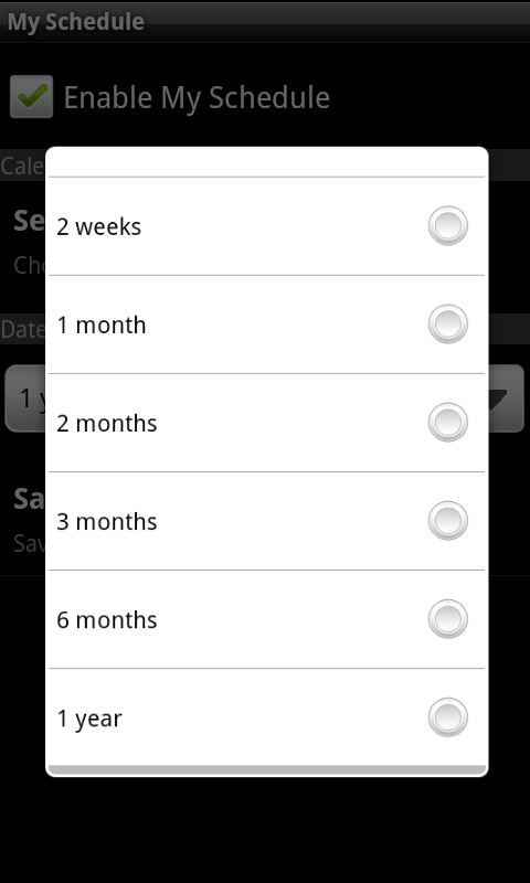 My Schedule - App on Amazon Appstore