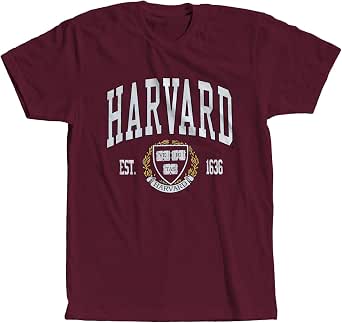 Harvard University - playera oficial con logotipo de cresta : Amazon ...