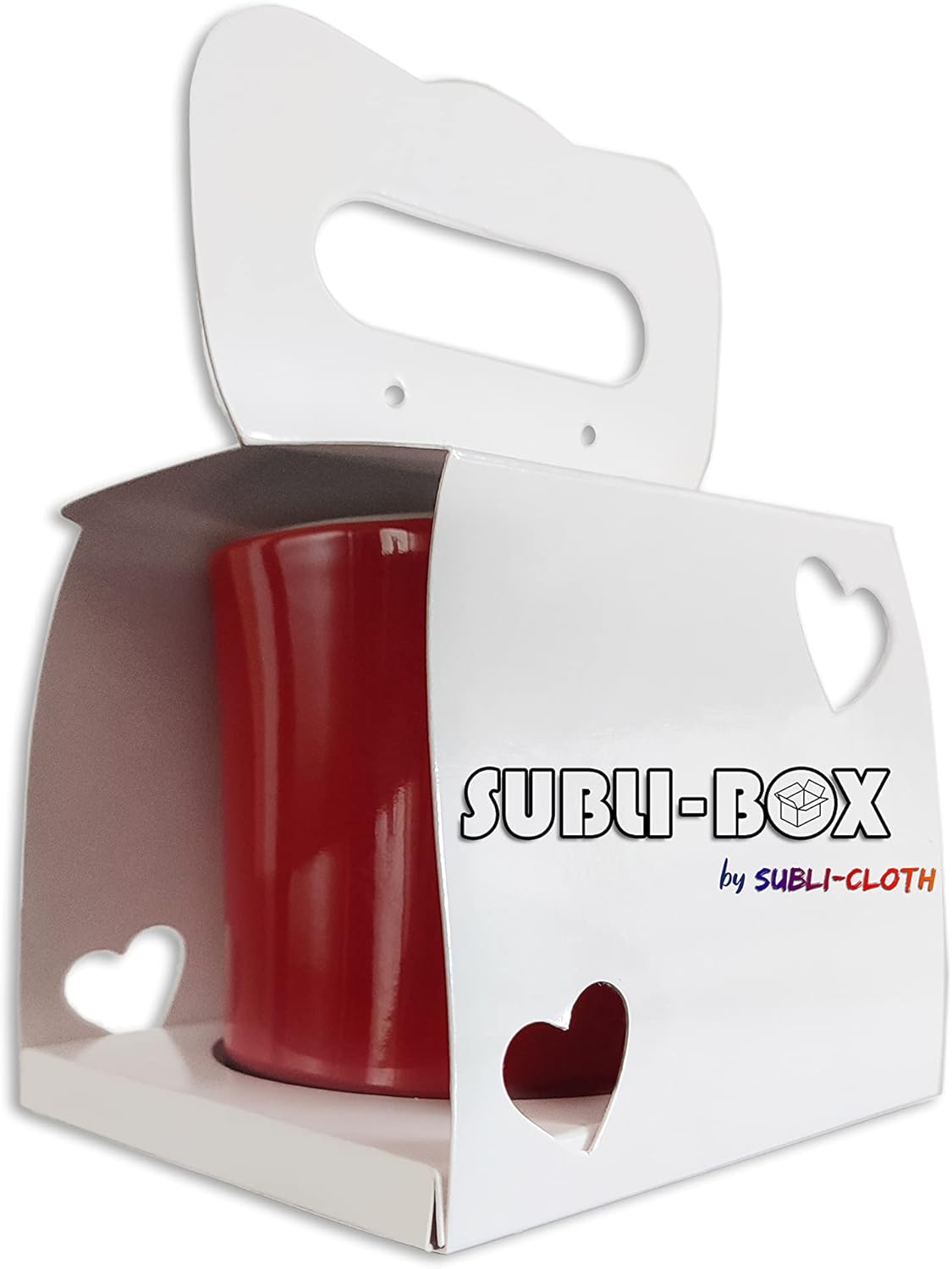 Amazon.com: Subli-Box Cardboard Sublimation Blister for Mugs"Heart ...