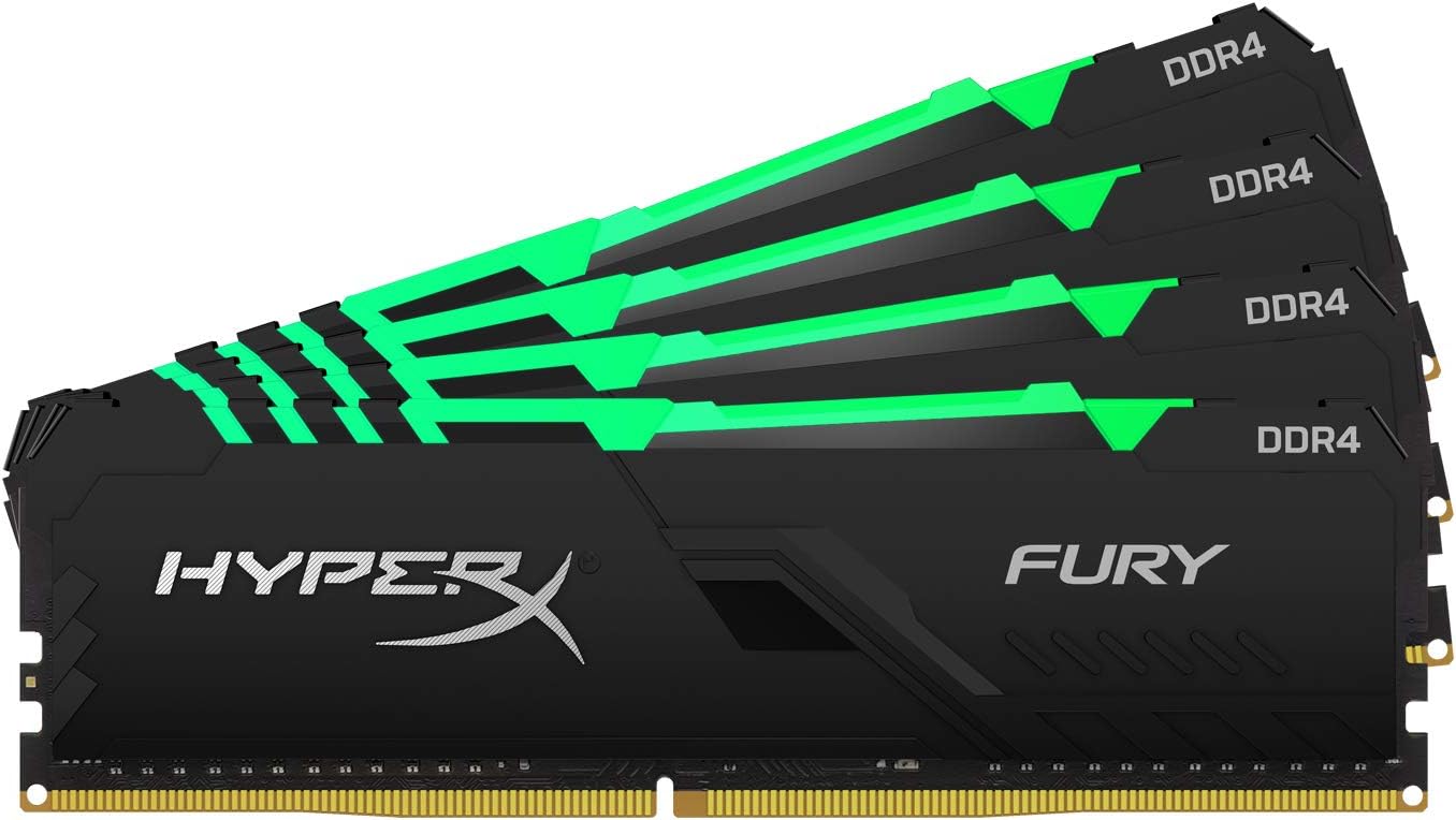 Kingston HyperX RAM Fury RGB 32GB Kit (4X8GB) 3466Mhz DDR4 CL16 UDIMM ...