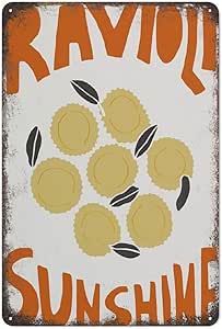 Amazon.com: Ravioli Pasta Kitchen Wall Art Pockets Full of Sunshine ...