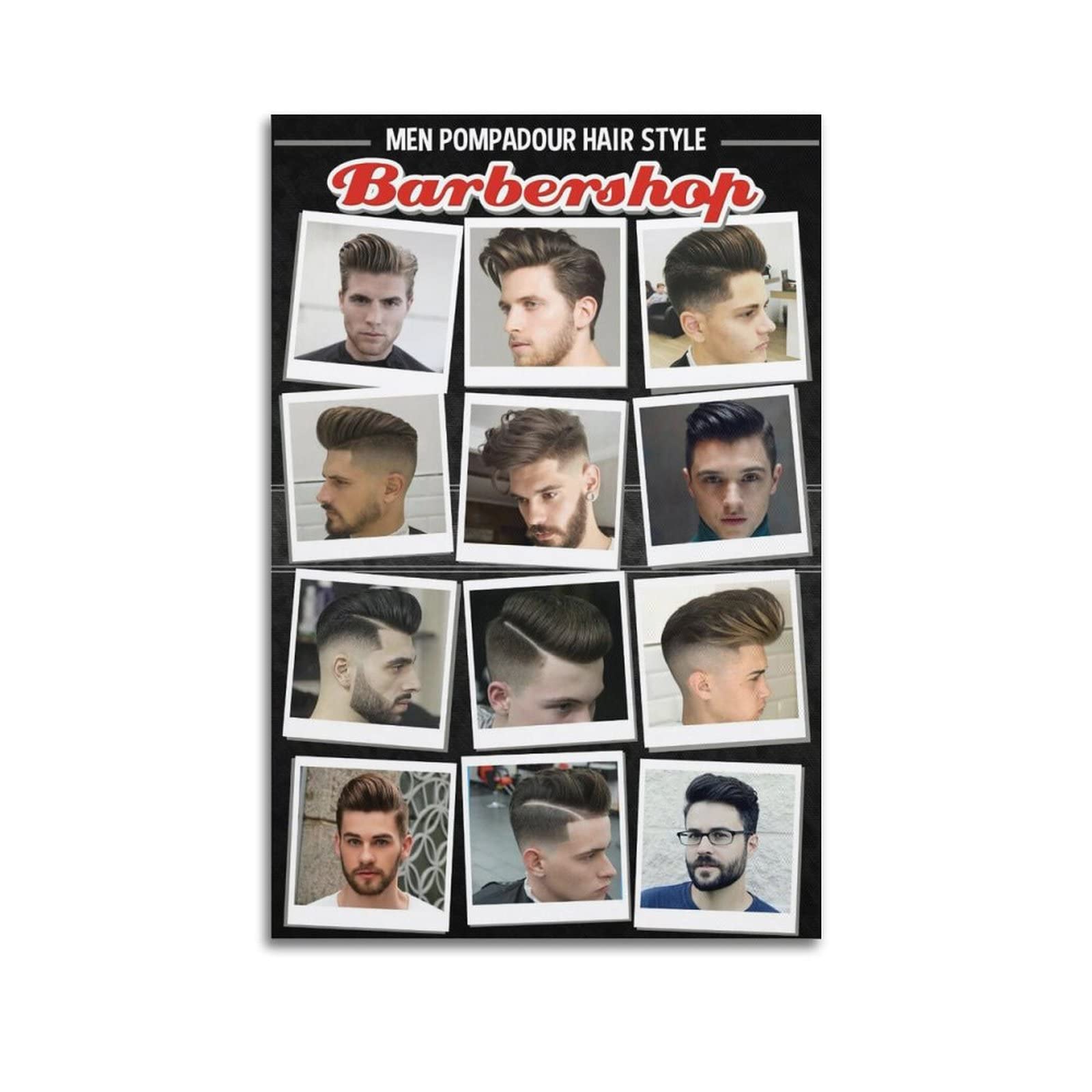 Barber Hairstyle Guide Poster