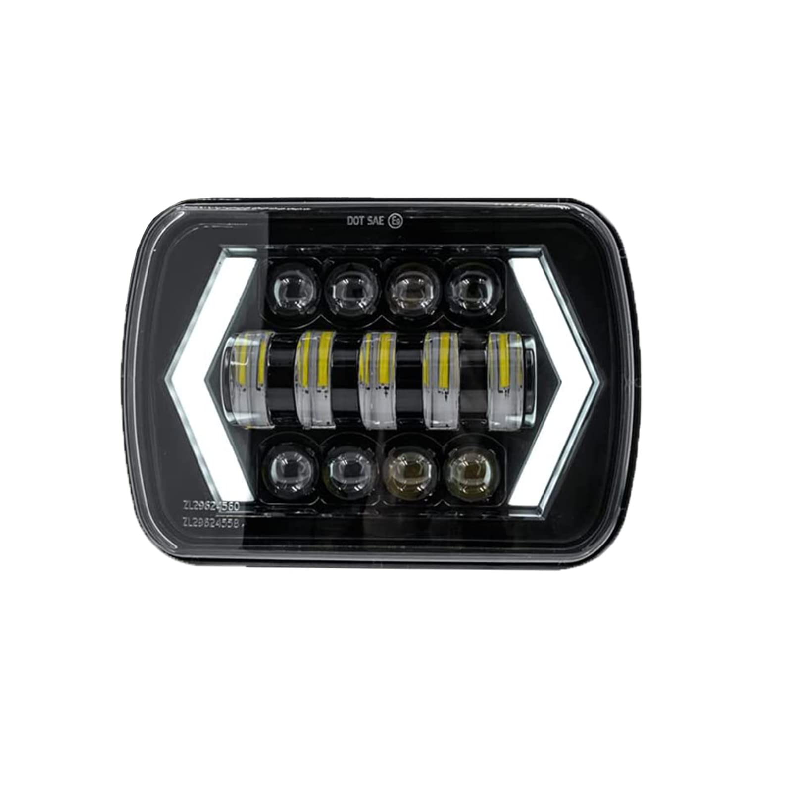 Amazon.com: VISVIC 1PCS 7x6 inch Halo LED Headlights, 5x7 inch Square ...
