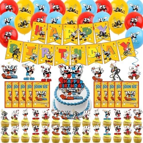 Amazon.com: Cartoon Cup Birthday Party Supplies Decorations Sets, Game ...