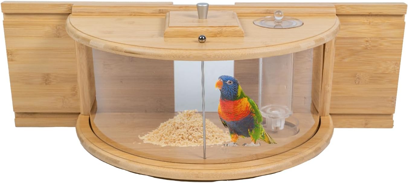 Amazon.com : DIYTuning Birdcage Indoor Bird Feeder with 180 Clear View ...