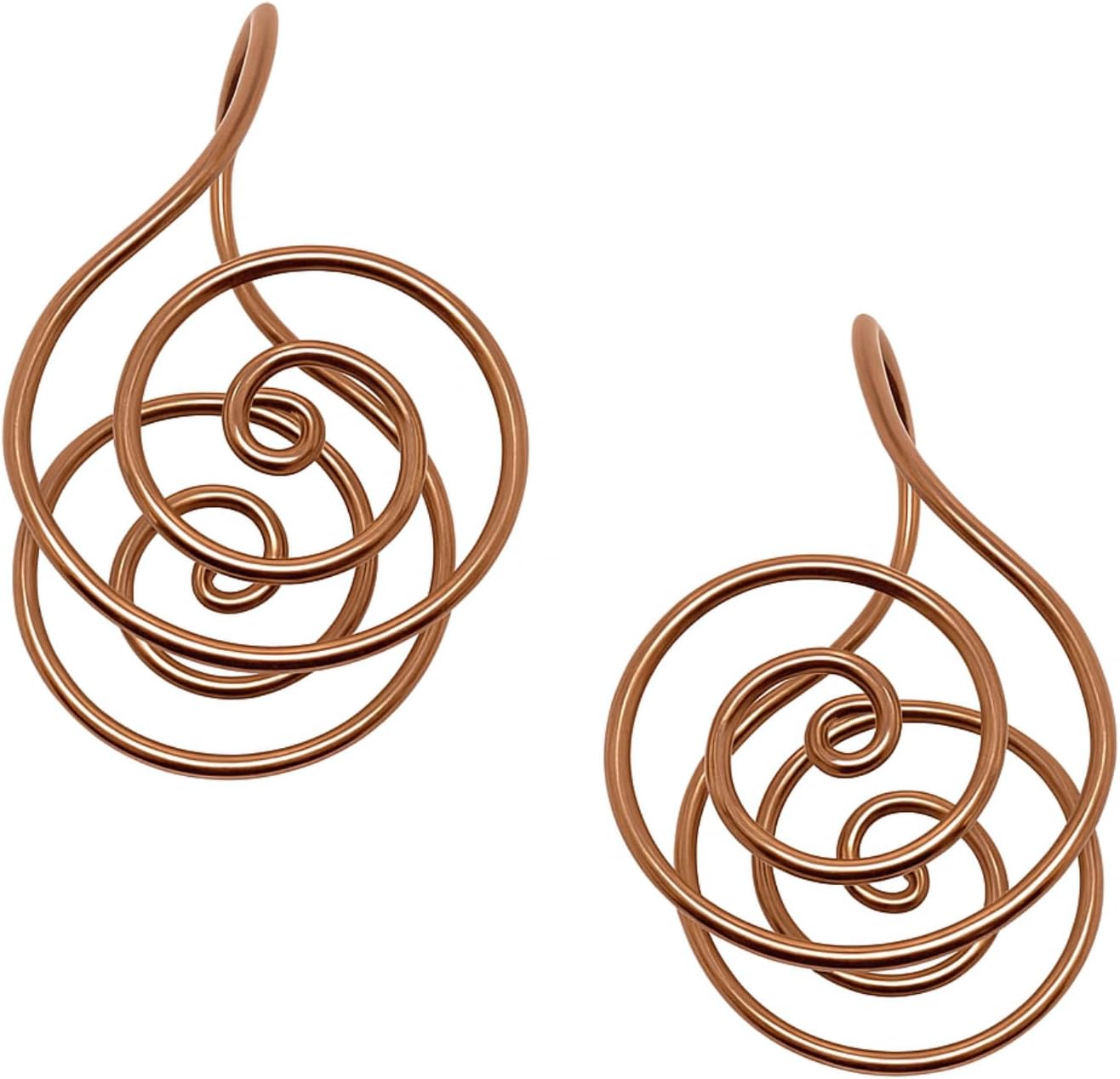 Spiral Copper Palm Ring/Cuff, Reiki Palm Ring, Set of 2|Amazon.com