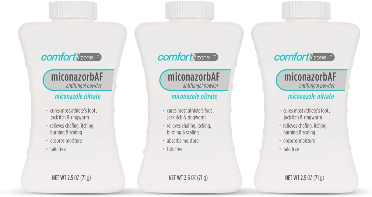 Amazon.com: Comfort Zone Miconazorb Antifungal Powder, Talc-Free ...