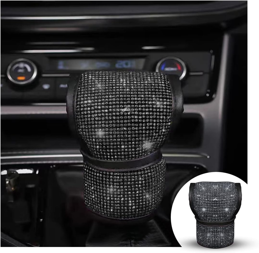 Amazon.com: zipelo Bling Car Gear Shift Knob Cover, Rhinestone Anti ...