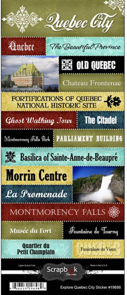 Amazon.com: Scrapbook Customs 19698 Explore Quebec City Canada ...
