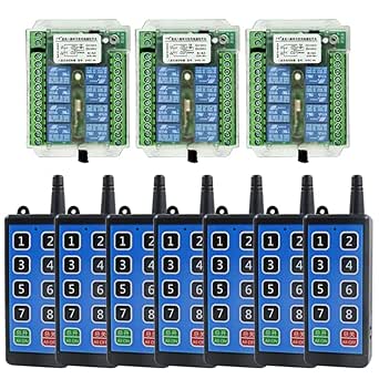 8 Channel Remote Control Switch 8 Ch 8 Channel Wireless Rf Remote ...