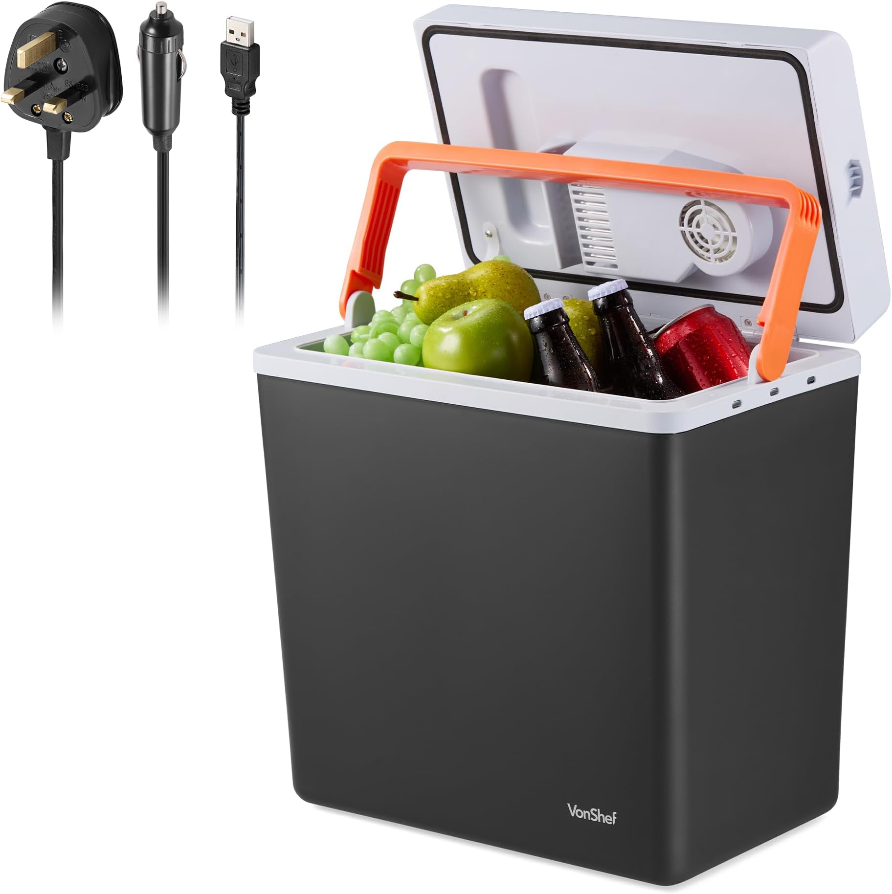 Oypla 7.5L 12V DC Car Cooler Coolbox Hot Cold Portable Electric Cool ...