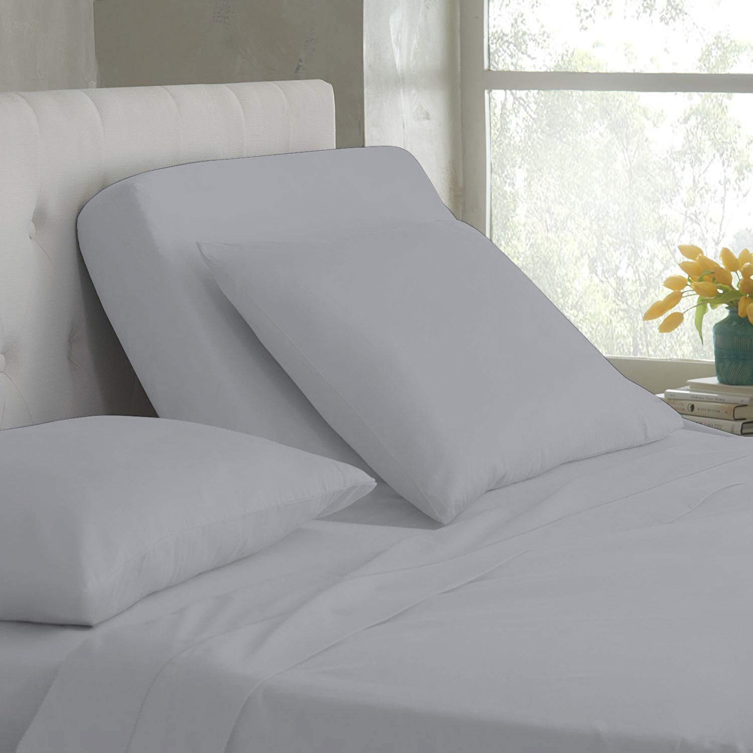 Amazon.com: Xtream Fabric Split Head Flex Queen Sheet Set for ...