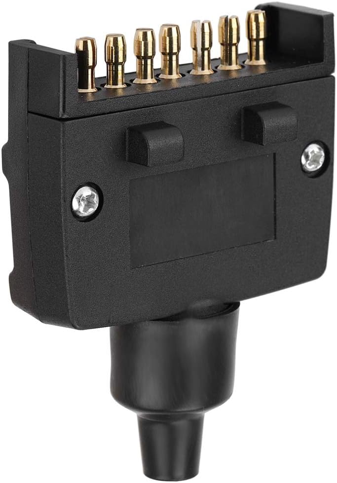 KIMISS Australian 7 Pin Flat Male Trailer Socket Plug 7-Pin Connector ...