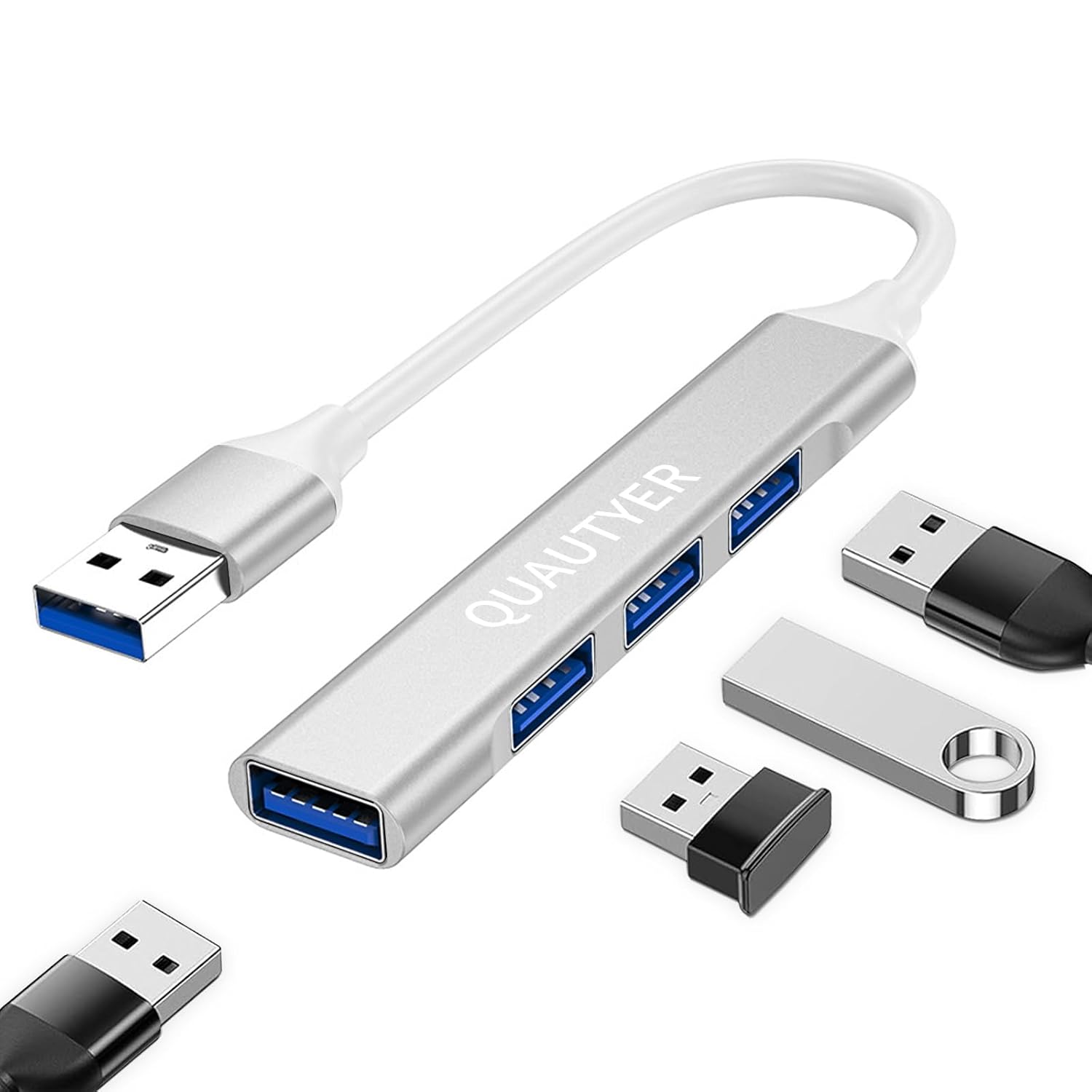 USB Hub for Laptop, USB Multiport Adapter Multiple USB Port Extender ...