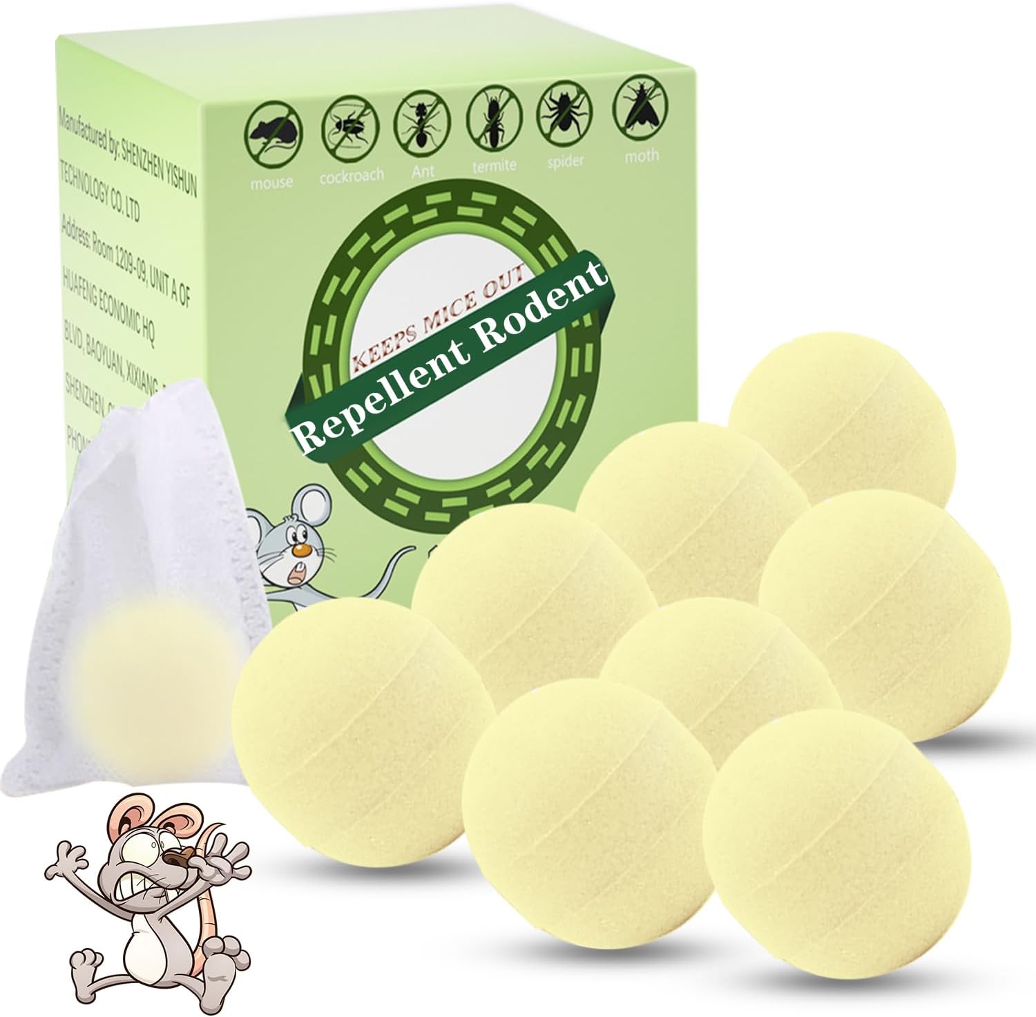 Amazon.com: Generic Mouse Rodent Repellent, 36 PCS Peppermint Oil Moth ...