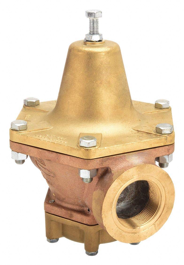 Cash Valve 20253-0045 Bronze Pressure Regulator, 20 - 70 PSI Pressure ...