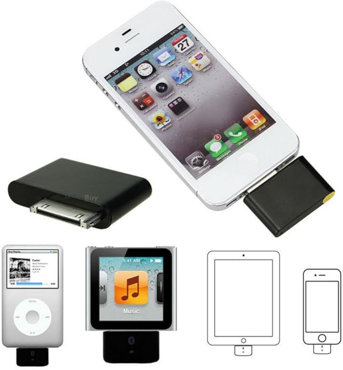 Amazon.com: BLUETOOTH ADAPTER FOR IPOD CLASSIC 120GB 160GB IPHONE TOUCH ...