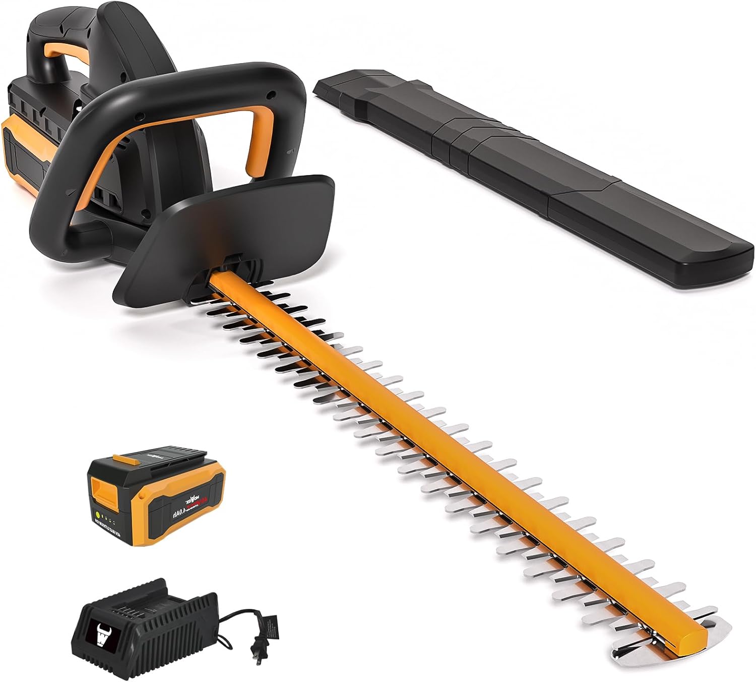 Amazon.com : Mowox Power 40V 21.6" Battery Hedge Trimmer, 0.7" Cutting ...