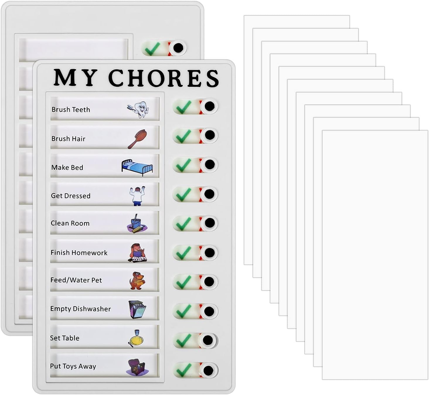 18 Stück Memo Checklist Task Board, Chores To Do Liste Checklistentafel ...