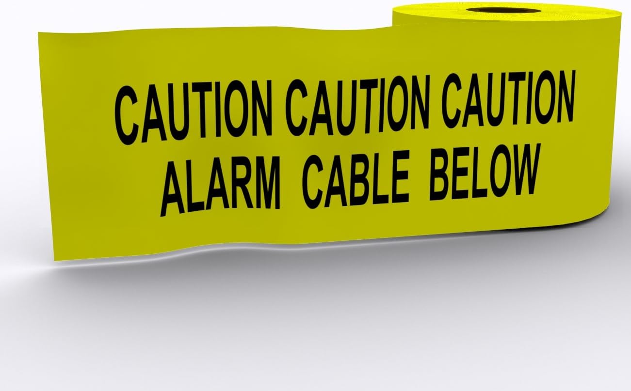 Caution Alarm Cable Below Underground Warning Tape 6" x 365 Meters ...