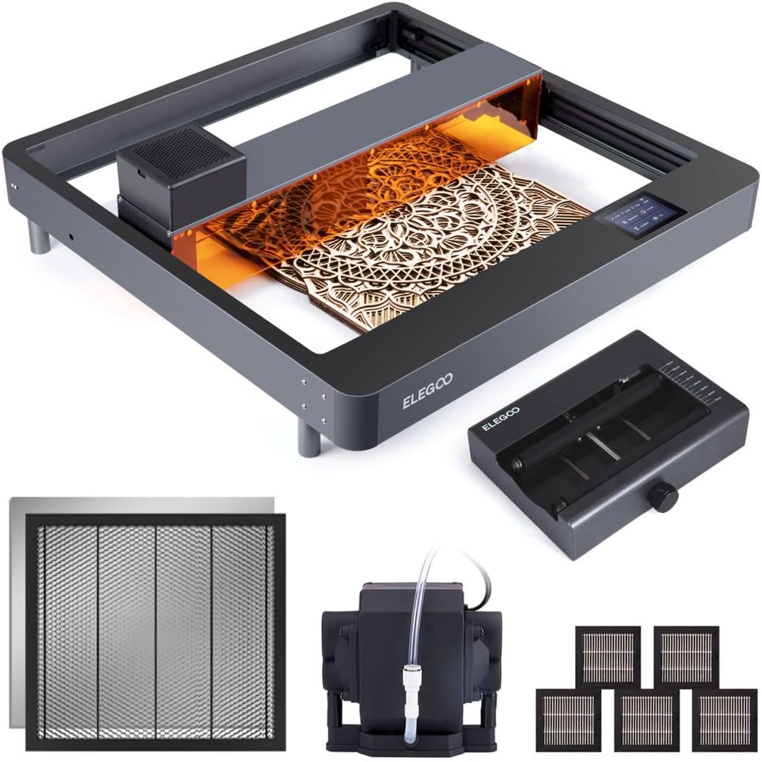 ELEGOO PHECDA 10000mW Laser Engraver & Cutter with Air Assist, CNC ...
