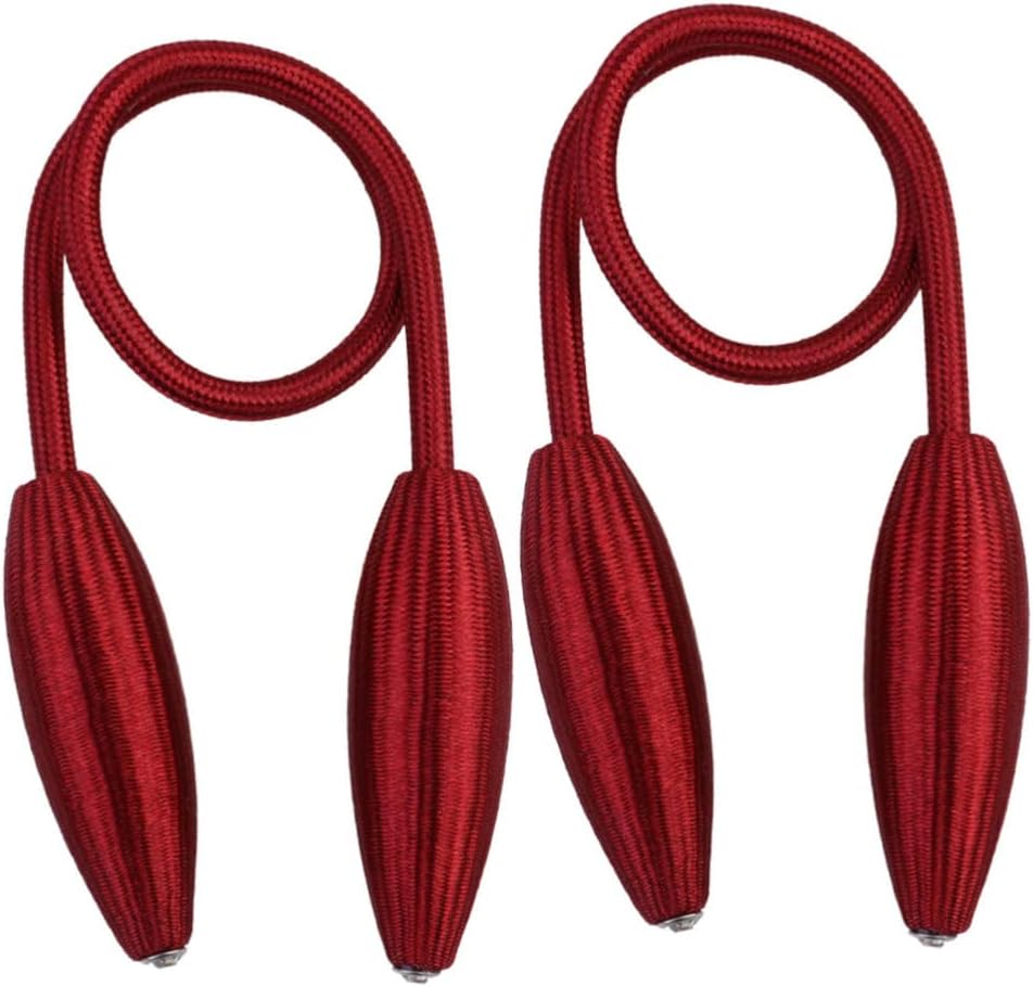 Amazon.com: STOBOK 2pcs Drapery Rope Tiebacks Red Zip Ties Window Tie ...