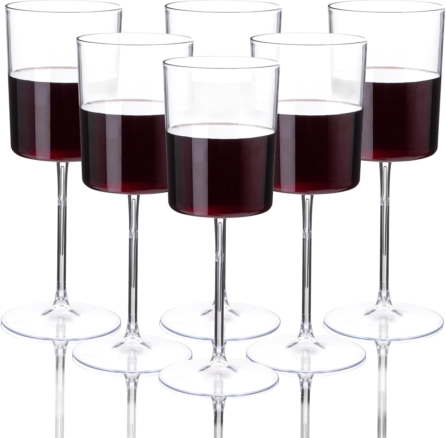 Amazon.com: Ciaell 12 Pack Clear Plastic Wine Glasses - 14Oz Plastic ...