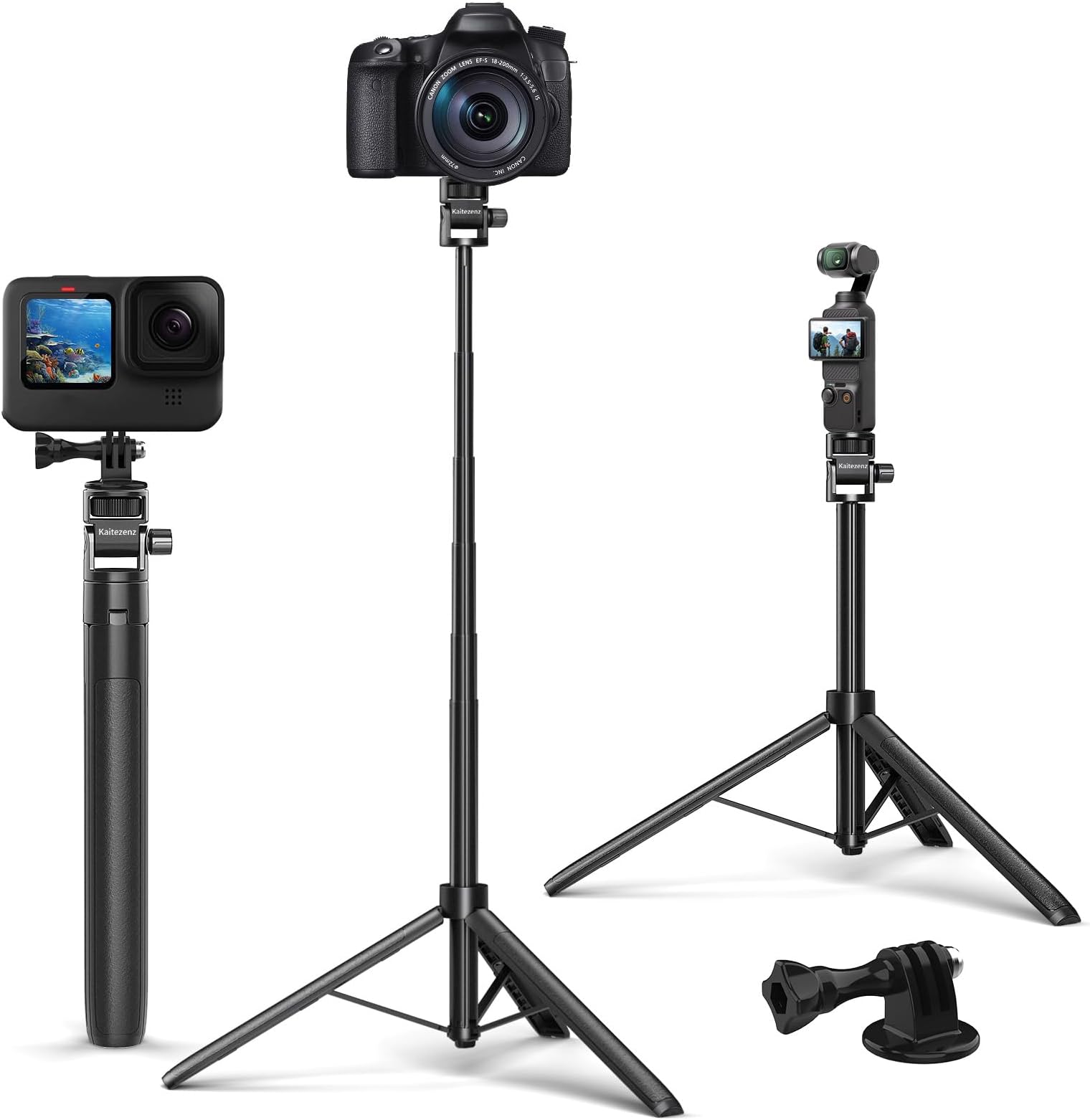 Amazon.com : 50" Aluminum Camera Tripod with Built in Bubble Level ...